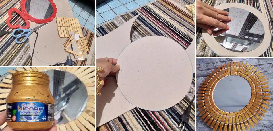 Cara DIY Cermin Murah Dengan "Gaya Moden" | Giler Deco