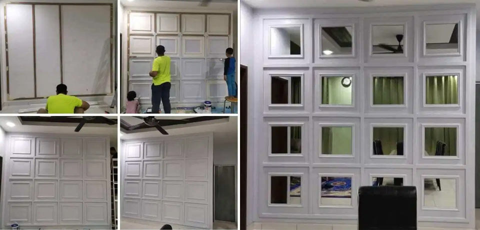 DIY 'Mirror Wainscoting' Yang Nampak Luas Dan Mewah | Giler Deco