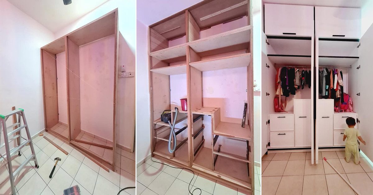 DIY Almari Yang Dilengkapi Dengan Ruang Laci Besar