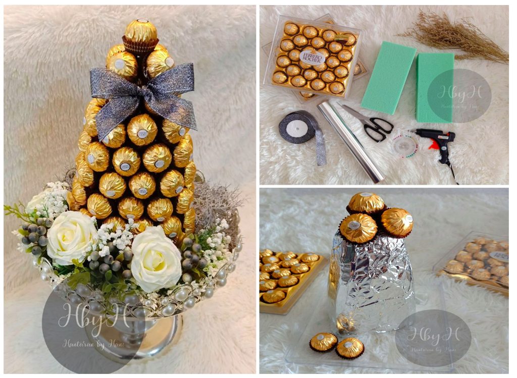 DIY Ferrero Rocher Tower Yang Mudah Dan Senang | Giler Deco