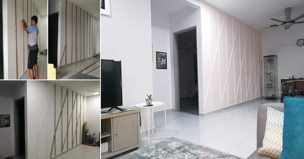 DIY Wall Panel Seakan Dinding Hotel Yang Mudah Dan Jimat