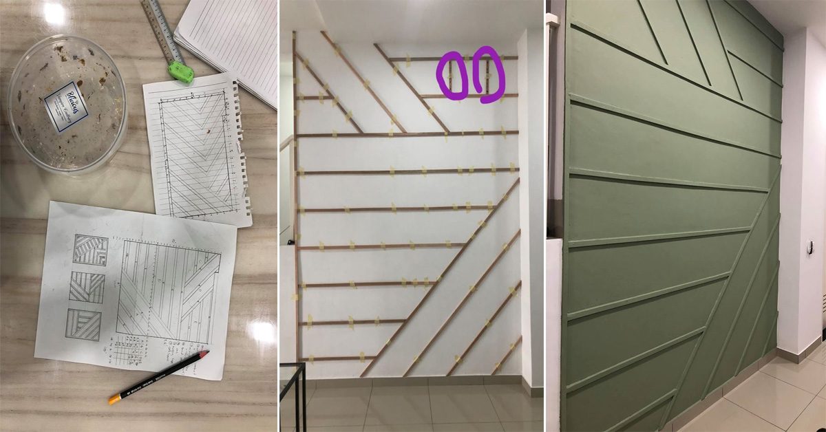 Bosan Dengan Gaya Wainscoting? Cuba Gaya Accent Wall Pula