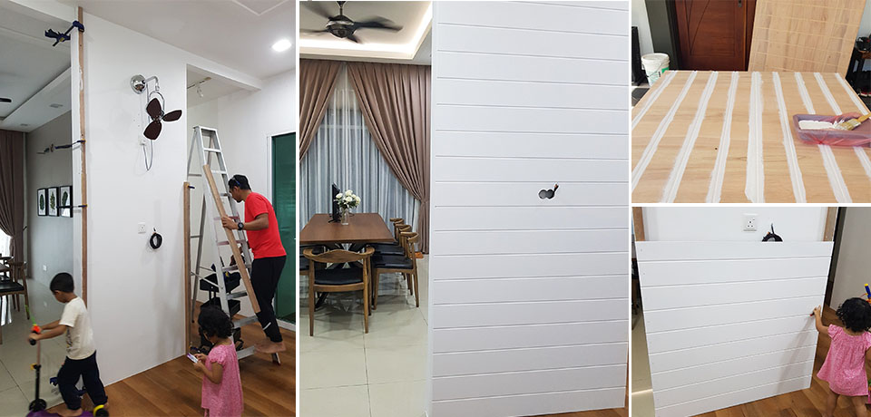 Projek DIY Shiplap Wall Dengan Menggunakan Router | Giler Deco