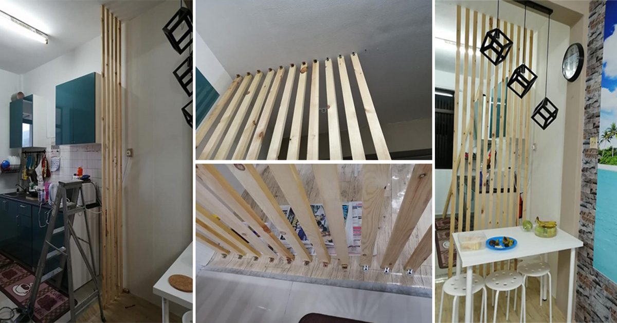 DIY Wall Divider Dari Kayu Pallet Untuk Lindungi Dapur Anda