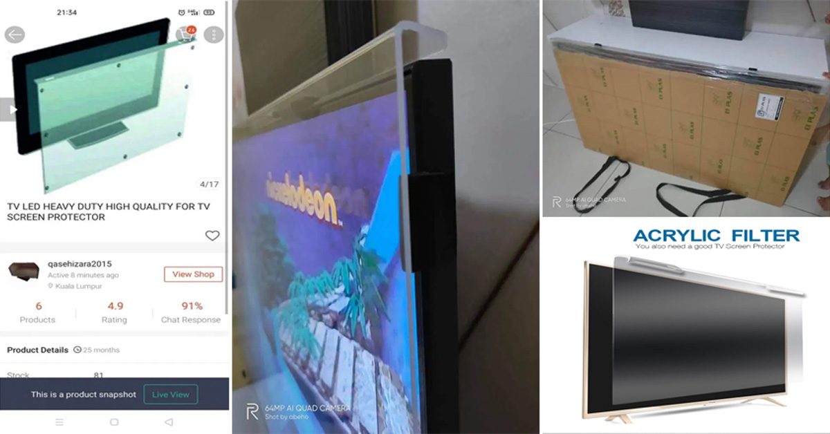 Gunakan TV Screen Protector Untuk Elak Skrin Rosak & Calar