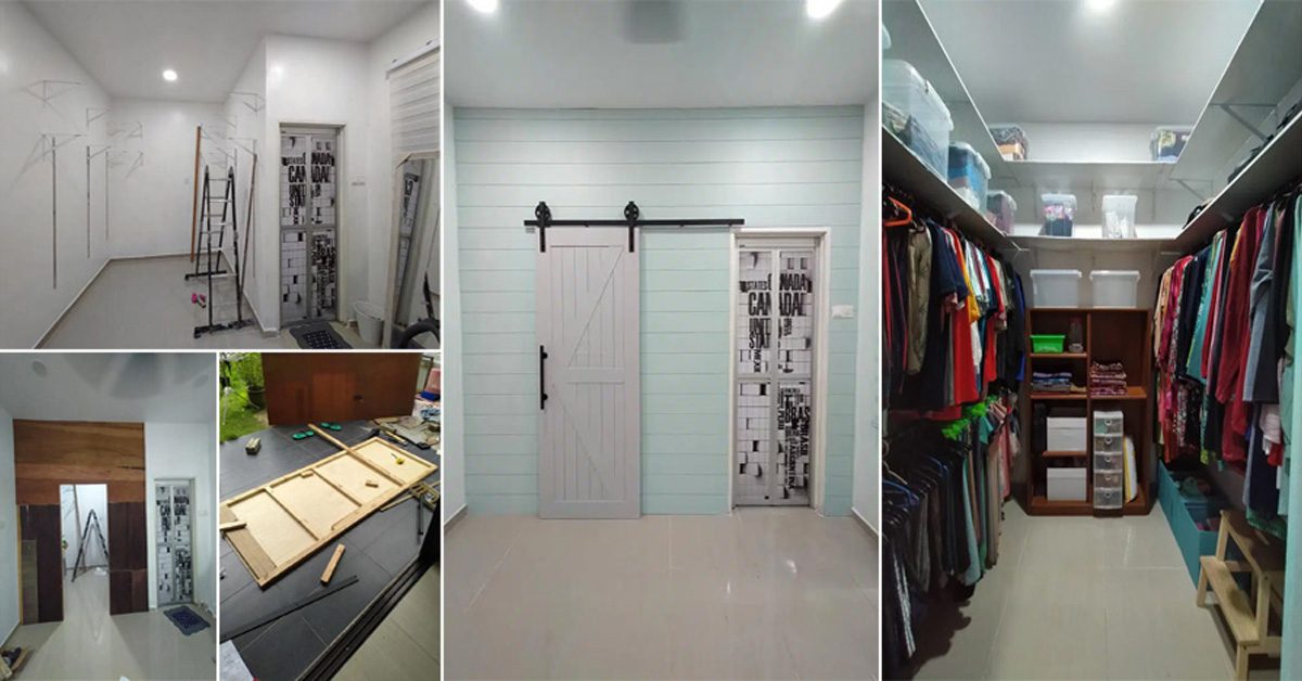 DIY Wardrobe Baju "Barn Design" Untuk Dijadikan Almari Baju