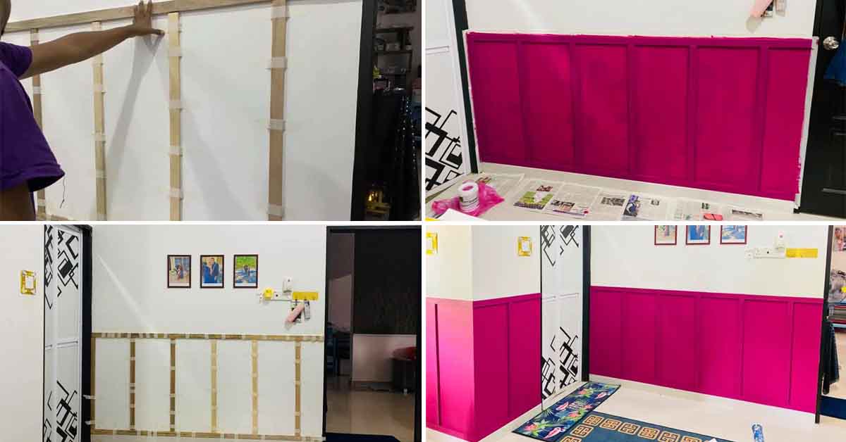 Cara Hasilkan Batten Wall Pada Bahagian Bawah Dinding