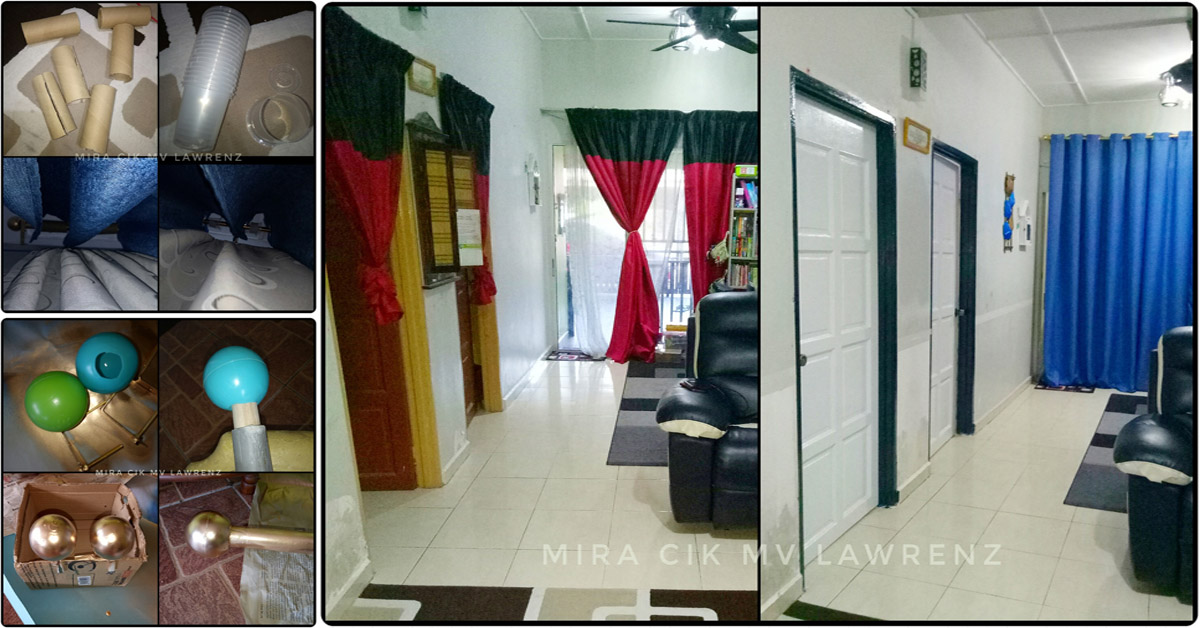 DIY Kayu Langsir Simple Bermodalkan Hanya RM30 Sahaja