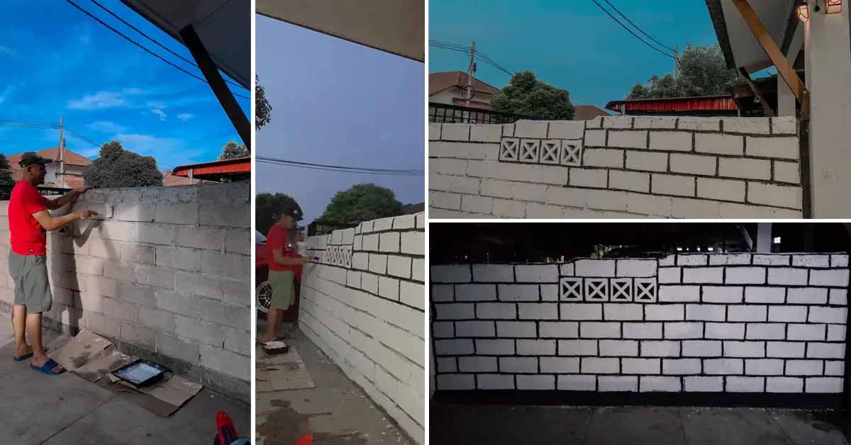 Projek DIY Pagar Rumah Ala Lukisan Kertas
