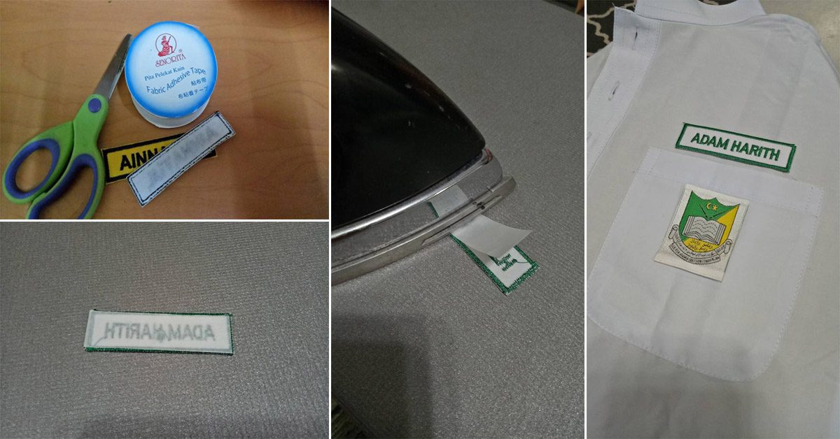 Pita Pelekat Kain Alternatif Lain Lekatkan Tag Nama Sekolah