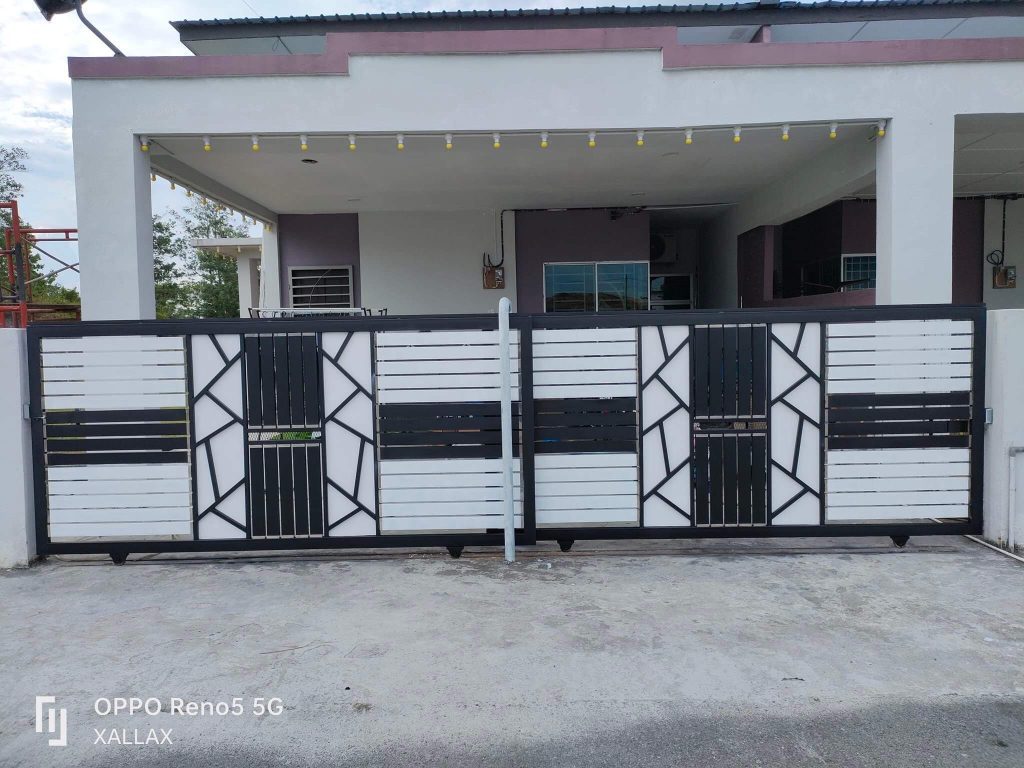 Proses DIY Pagar Lama Guna Aluminium Hollow Bajet RM 5K