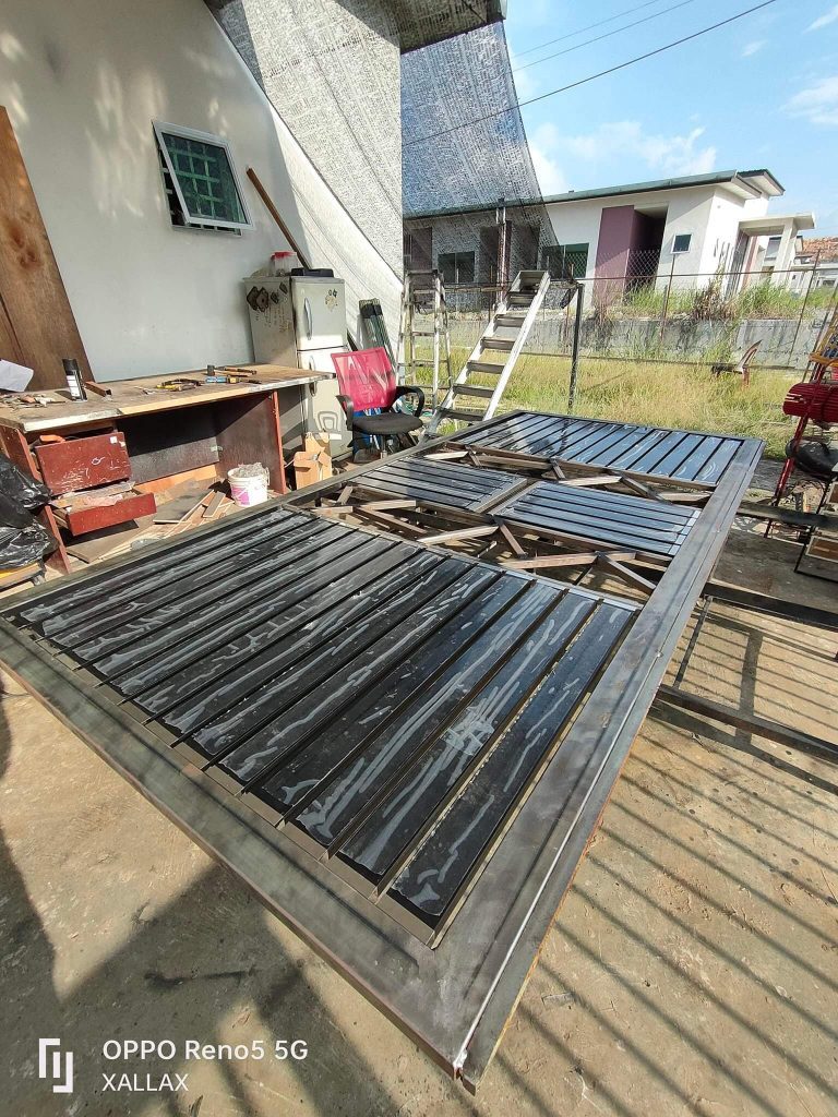 Proses DIY Pagar Lama Guna Aluminium Hollow Bajet RM 5K
