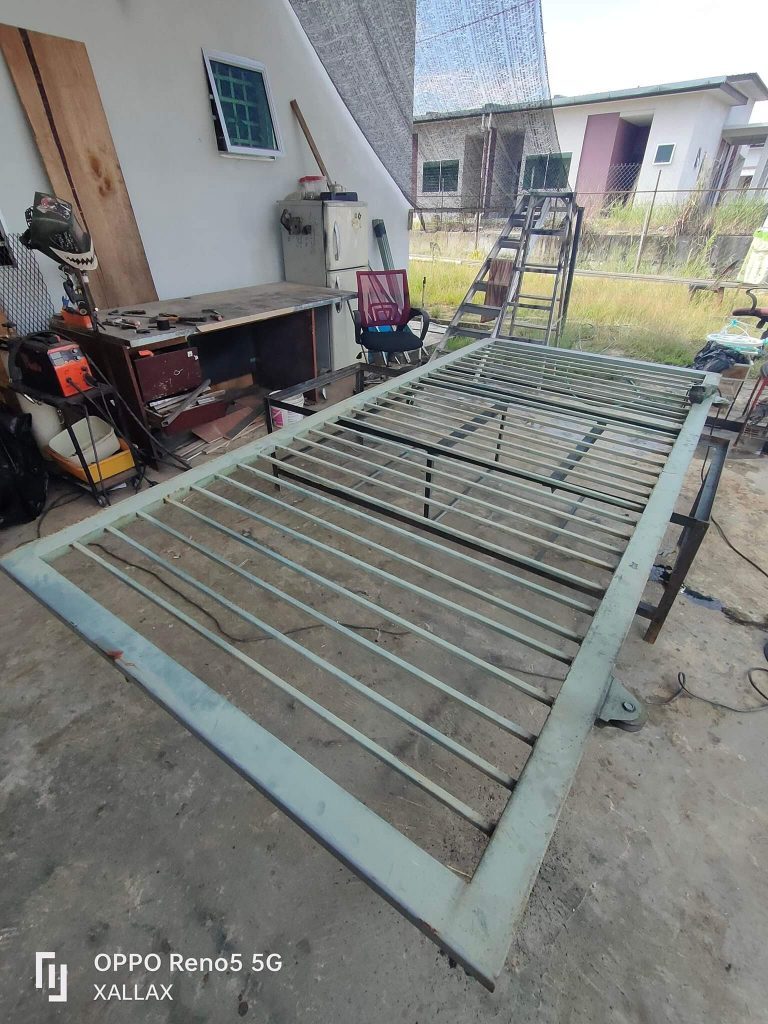 Proses DIY Pagar Lama Guna Aluminium Hollow Bajet RM 5K