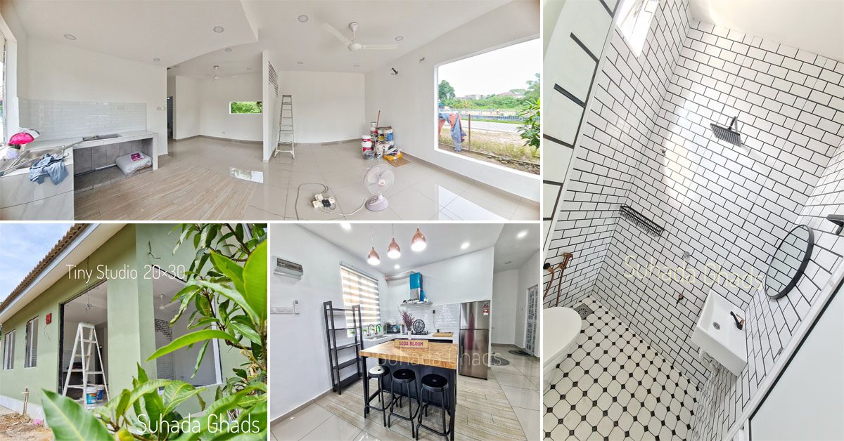 Sebuah Dekorasi Tiny Studio Yang Cantik Keluasan 20x30