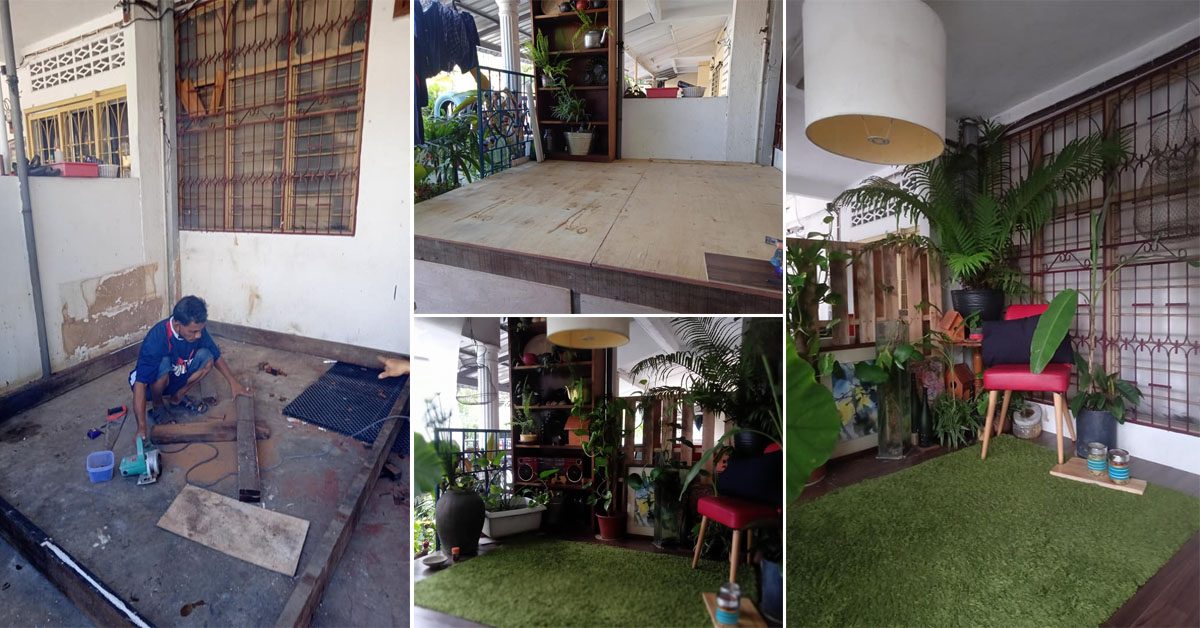 DIY Stor Rumah Sekali Dengan Tempat Bersantai