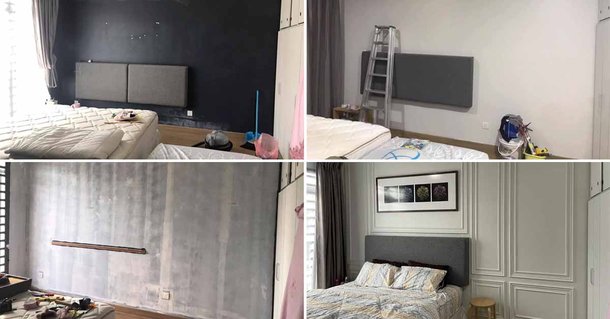 Makeover Bilik Utama Kepada Konsep Wainscoting Lebih Terang