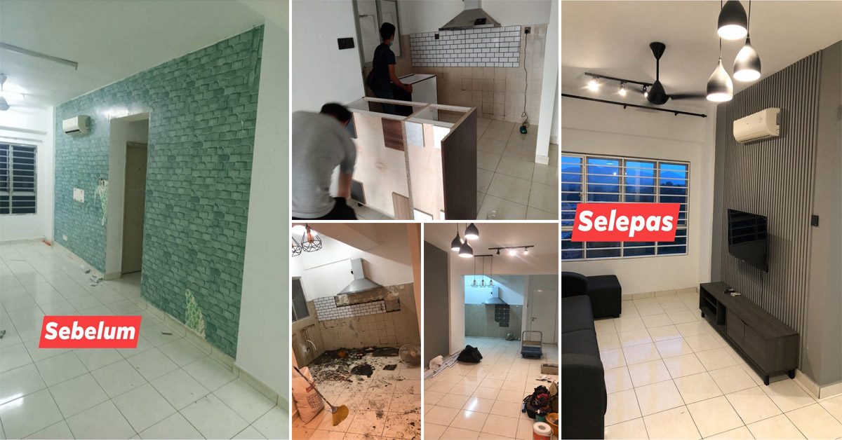 Makeover Rumah Flat 806sqft Hasil Kreativiti Sendiri