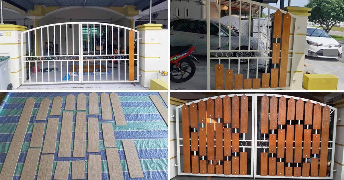 Projek Pemasangan Pagar Shera Plank Corak Infiniti