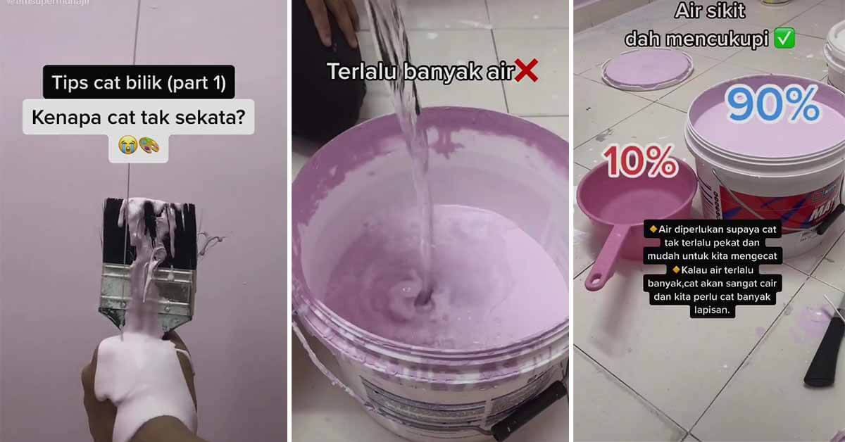 Ada Yang Nak Cat Bilik? Wajib Guna Tips Ini