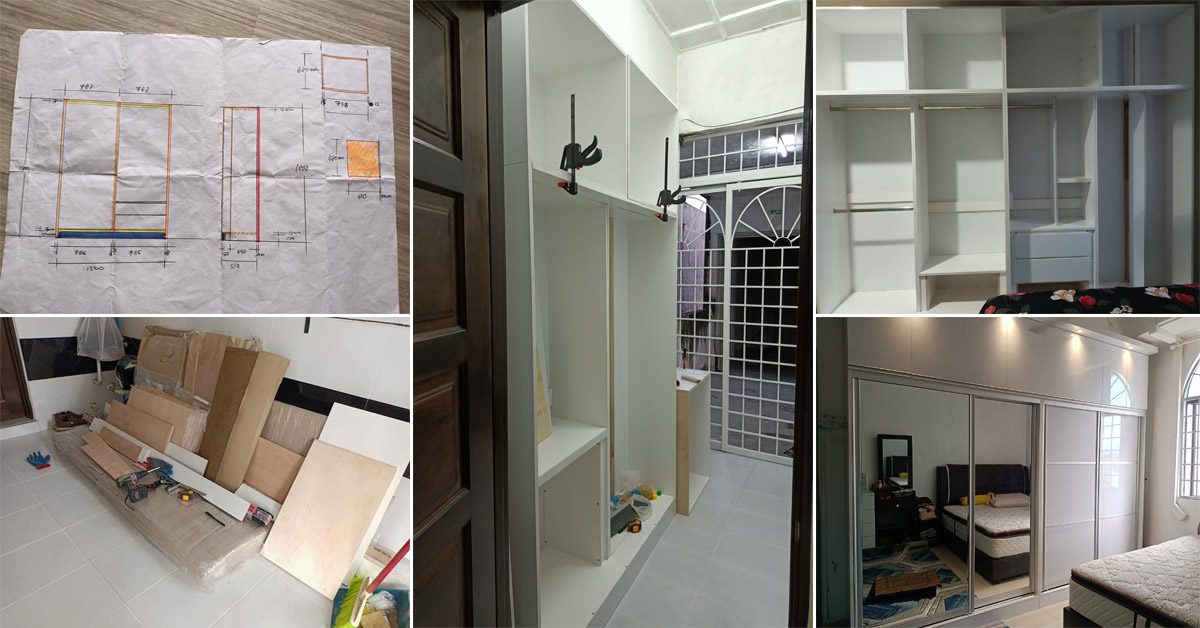 DIY Almari Pakaian "Sliding Door" Bermodalkan RM3000