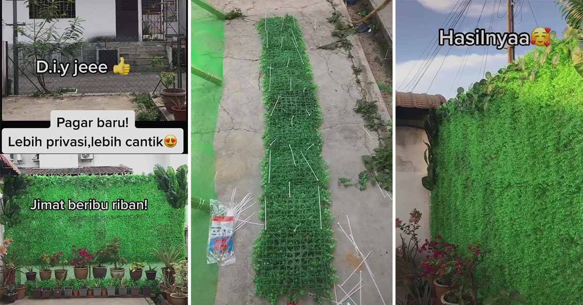 Projek DIY Pagar Baru Gaya Landskap Lebih Privasi Dan Cantik