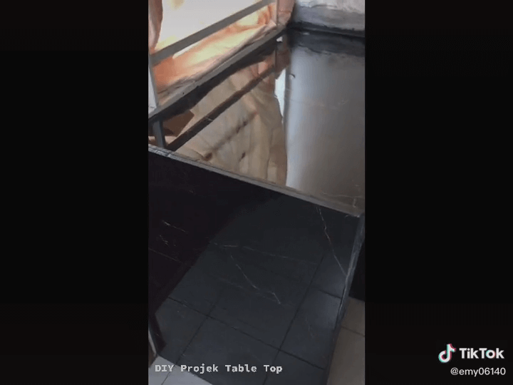 Projek DIY Table Top Pada Ruang Sinki