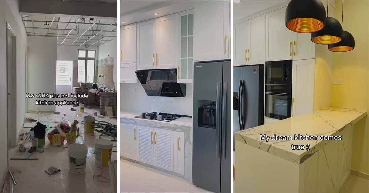Transformasi Dapur Kosong Jadi Mewah Guna Tiles Backsplash