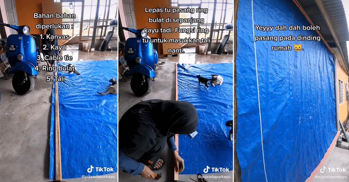DIY Bidai Rumah Kucing Dengan Bajet Yang Murah