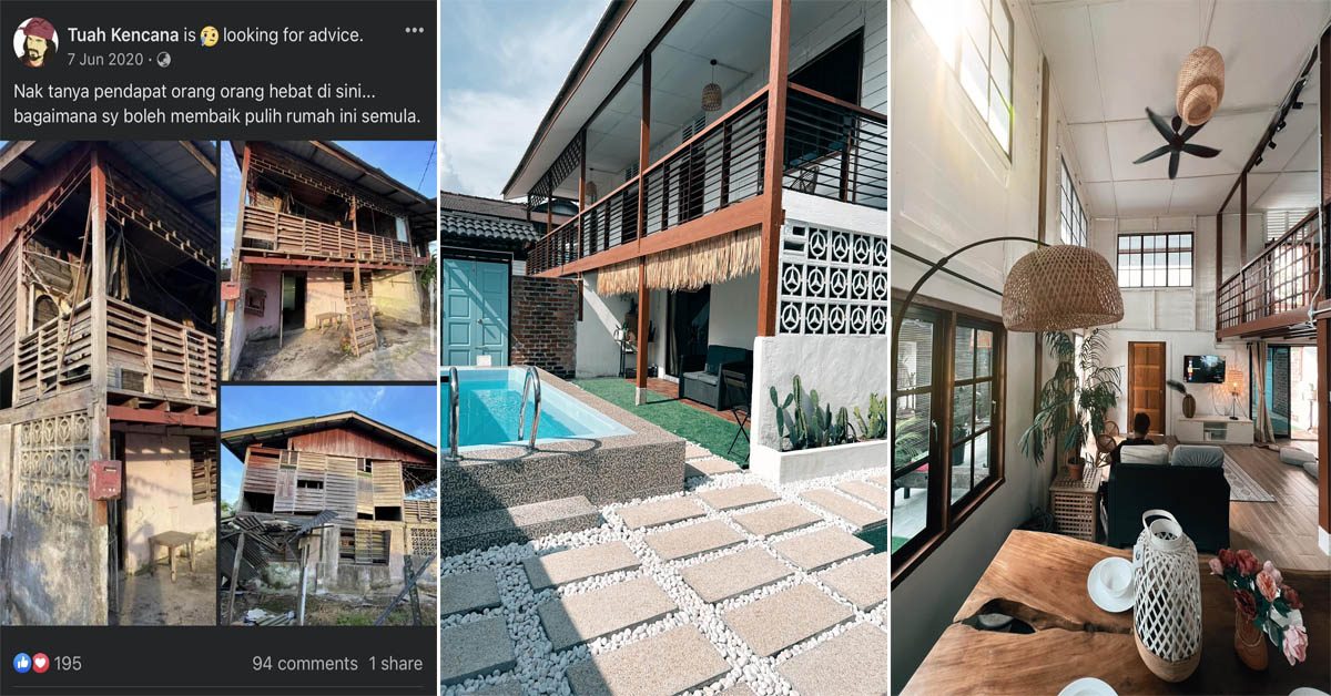 Rumah Kayu Reput Yang Lama Diberikan Nafas Baharu