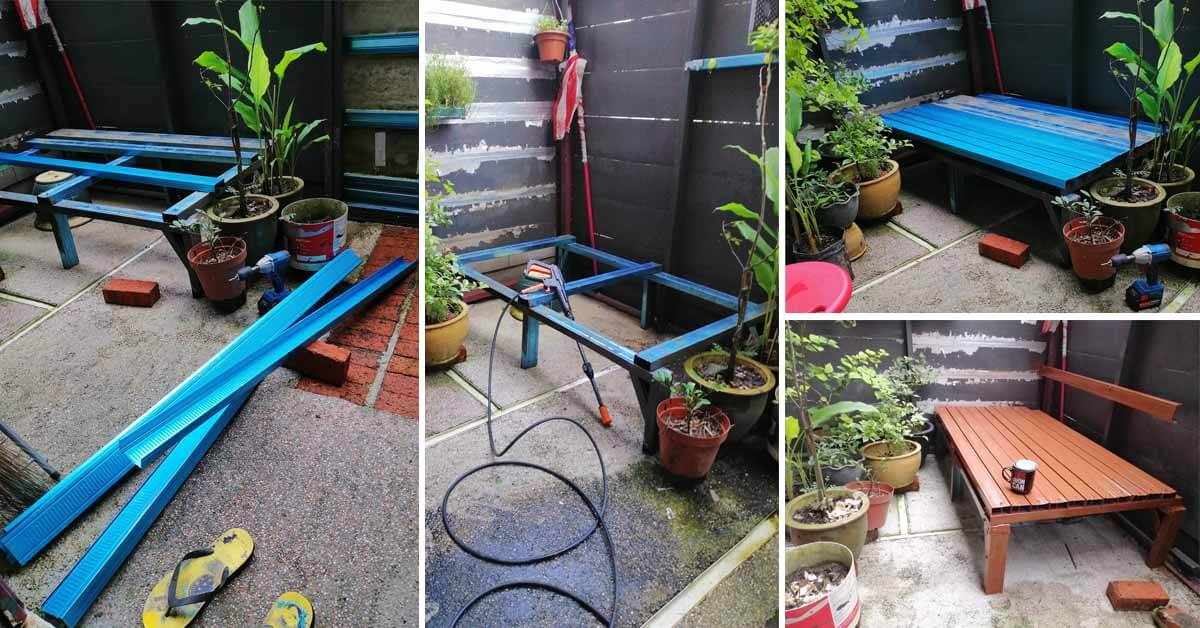 Cara Buat Pangkin Ala Kayu Hanya Guna Besi C-Channel