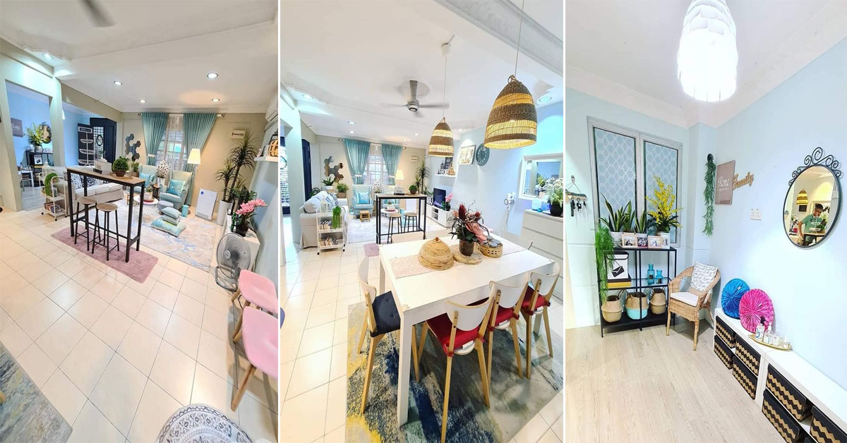 Dekorasi Rumah Raya 2023 Bertemakan Warna Blue Pink