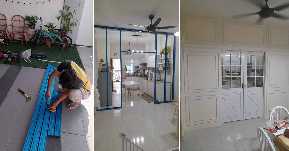 Projek DIY Bulan Ramadan Pasang Partition Dan Barn Door