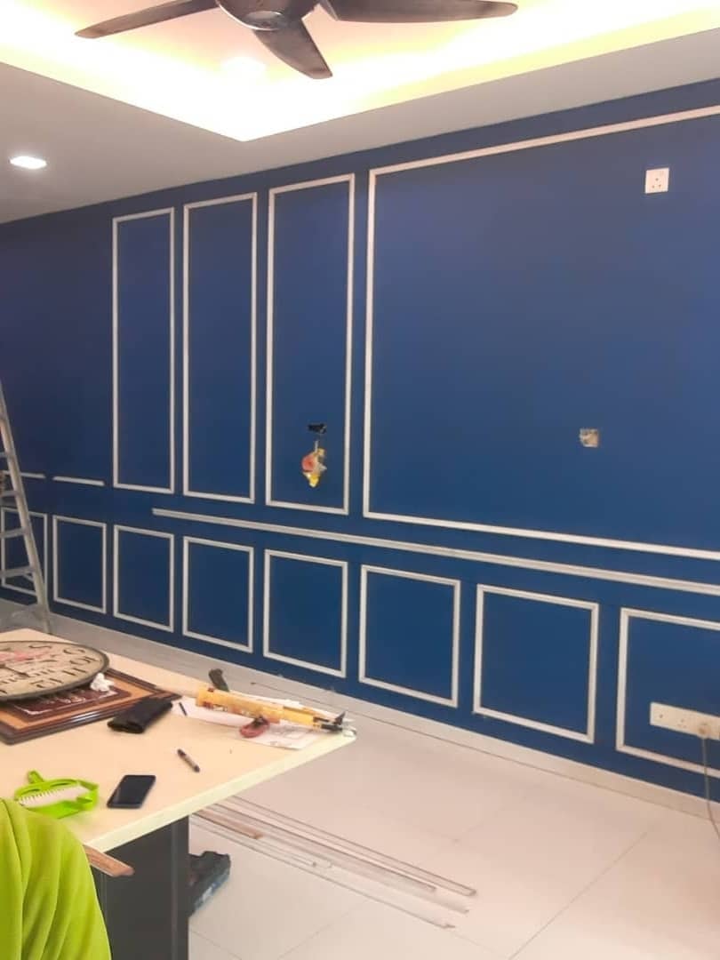 Cara Deco Bahagian Dalam Rumah Guna Wainscoting Sahaja
