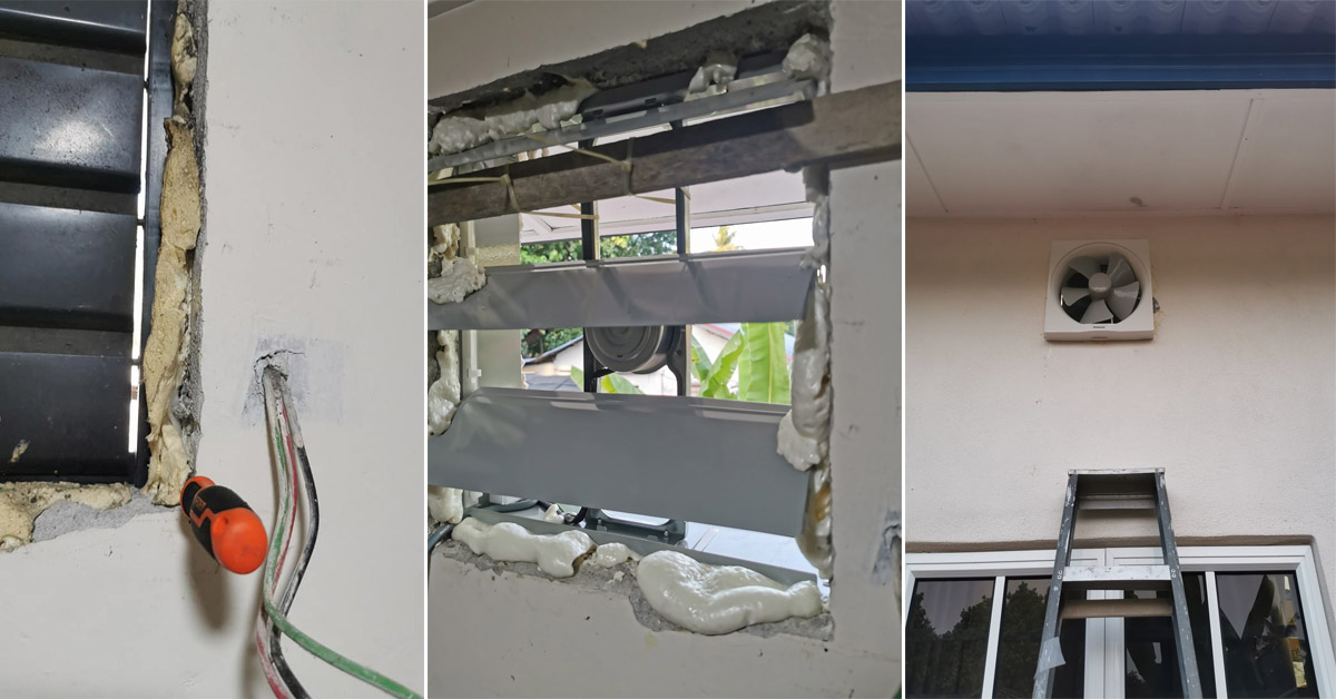Cara Tukar Dan Pasang Kipas Ekzos Untuk Sejukkan Bilik