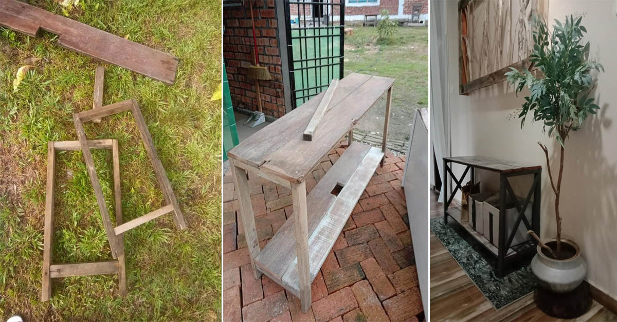 Projek DIY Lakukan Meja Kayu Bajet Daripada Kayu Terpakai